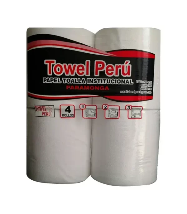 Papel toalla institucional marca TOWEL PERU – TOWEL PERÚ